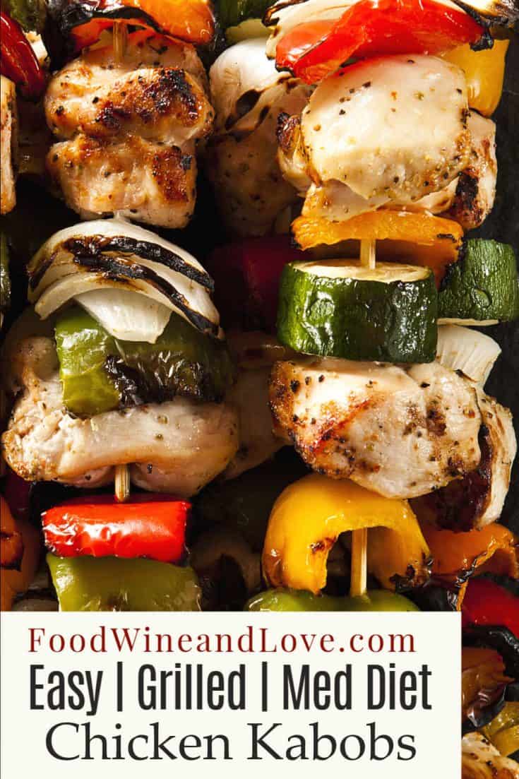 Easy Mediterranean Chicken Kabobs - Food Wine and Love