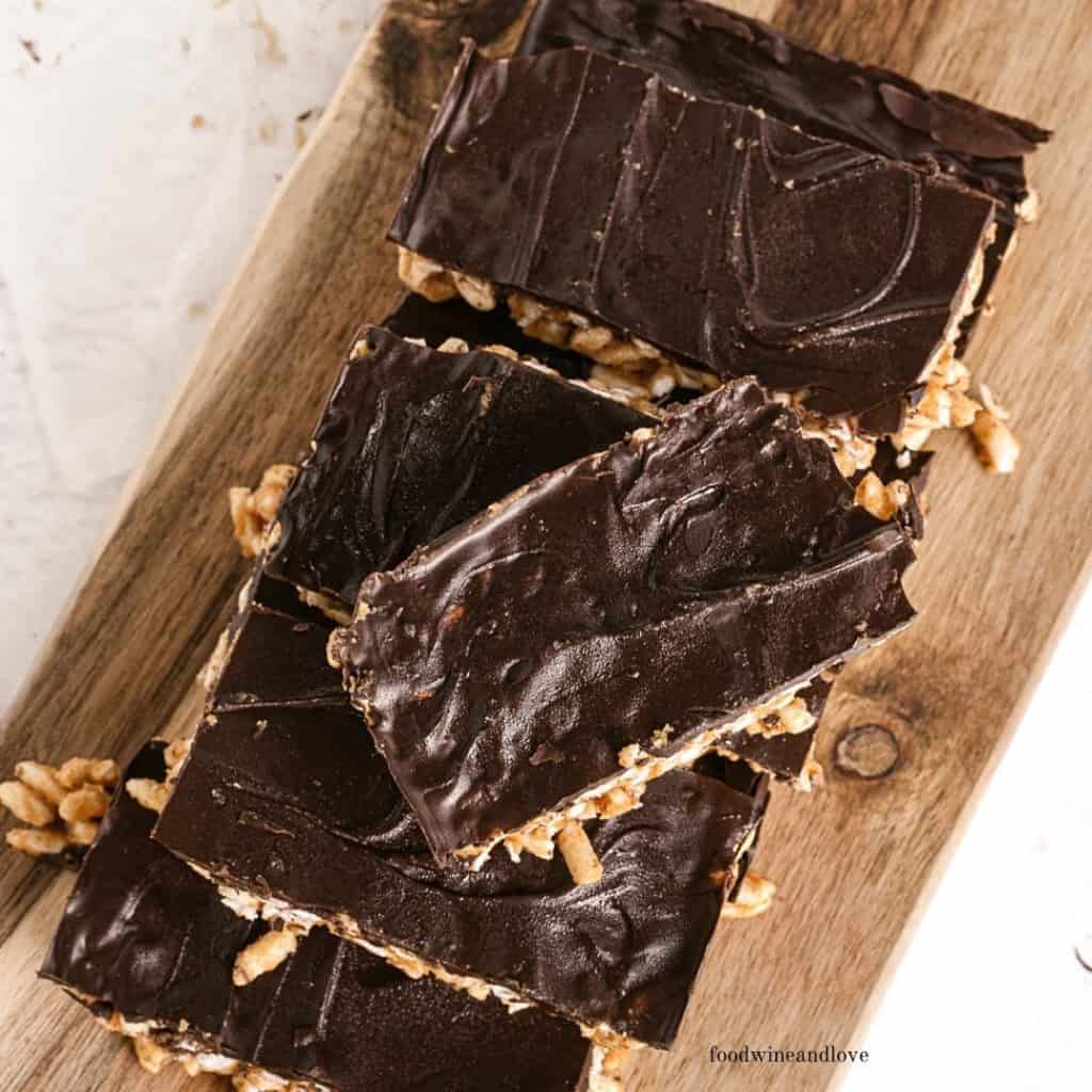 Vegan Puffed Rice Snack Bars - Food Wine and Love