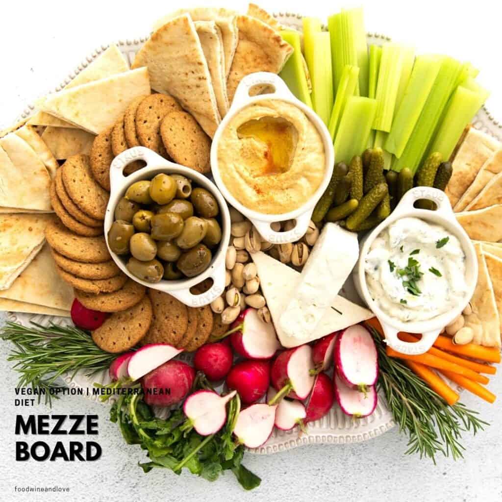 How to Make a Vegetarian Mezze Board - Food Wine and Love