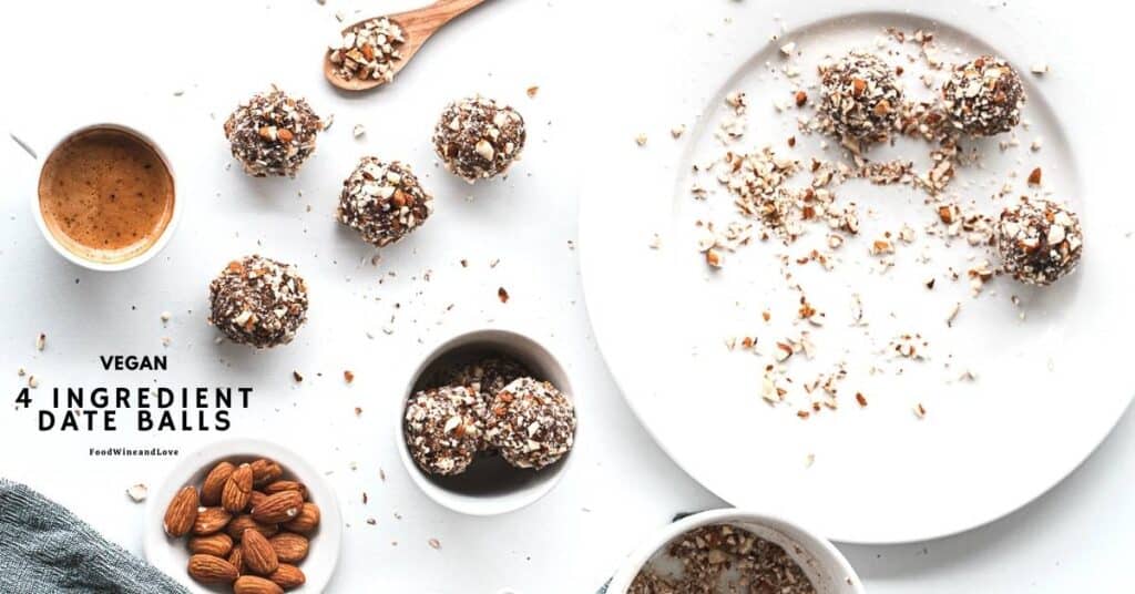 4 Ingredient Date Balls - Food Wine and Love