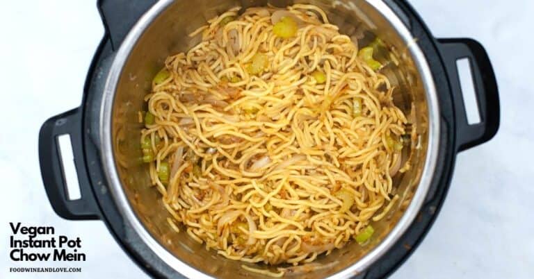 Vegan Instant Pot Chow Mein - Food Wine and Love