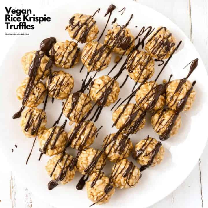 Vegan Rice Krispie Truffles - Food Wine and Love