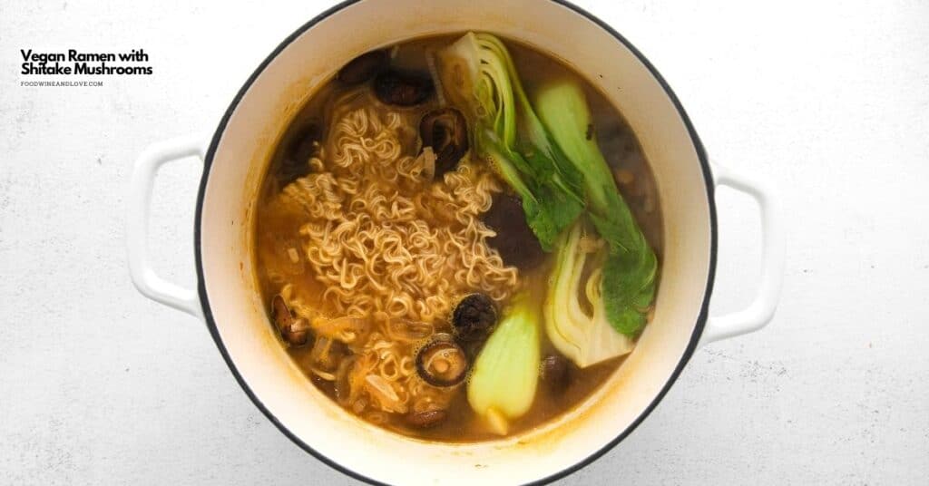 Vegan Ramen with Shitake Mushrooms - Food Wine and Love