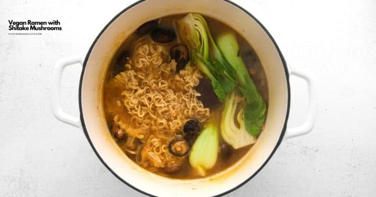 Vegan Ramen with Shitake Mushrooms - Food Wine and Love