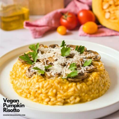 Vegan Pumpkin Risotto Recipe - Food Wine and Love
