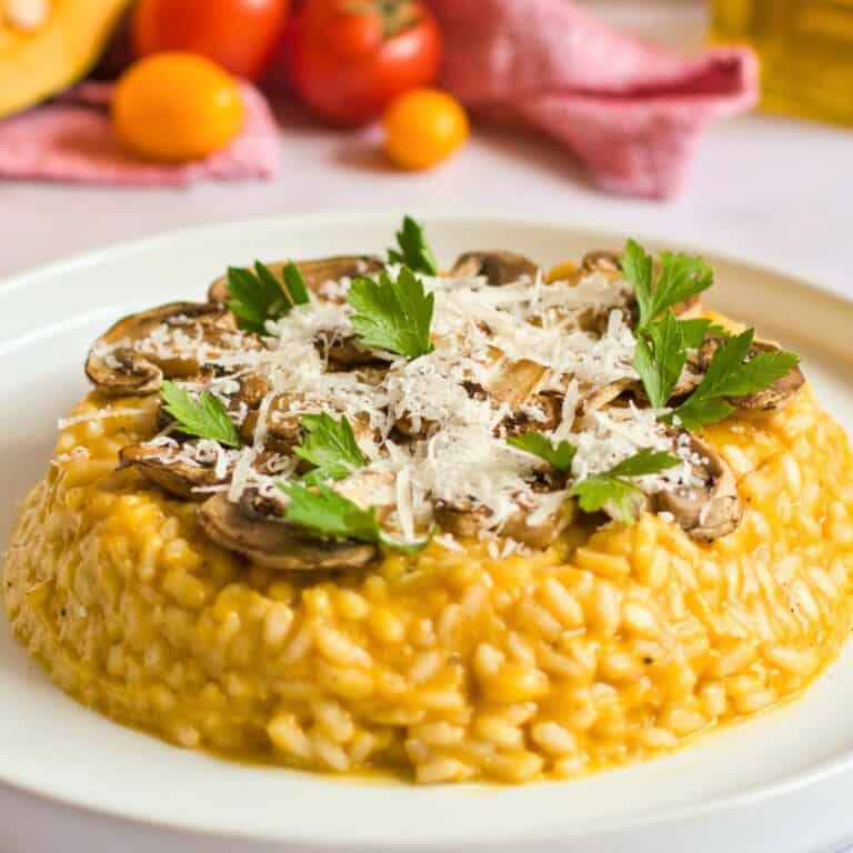 Vegan Pumpkin Risotto Recipe - Food Wine and Love