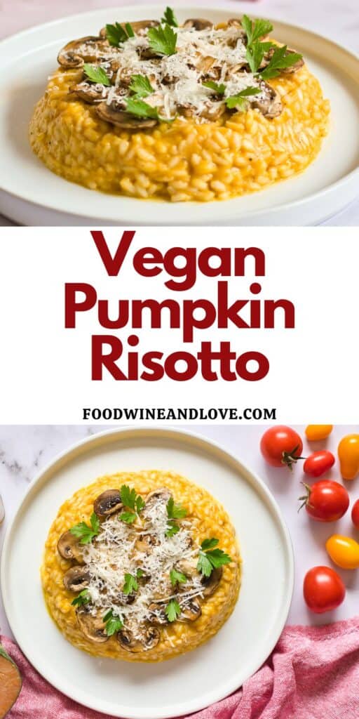 Vegan Pumpkin Risotto Recipe - Food Wine and Love