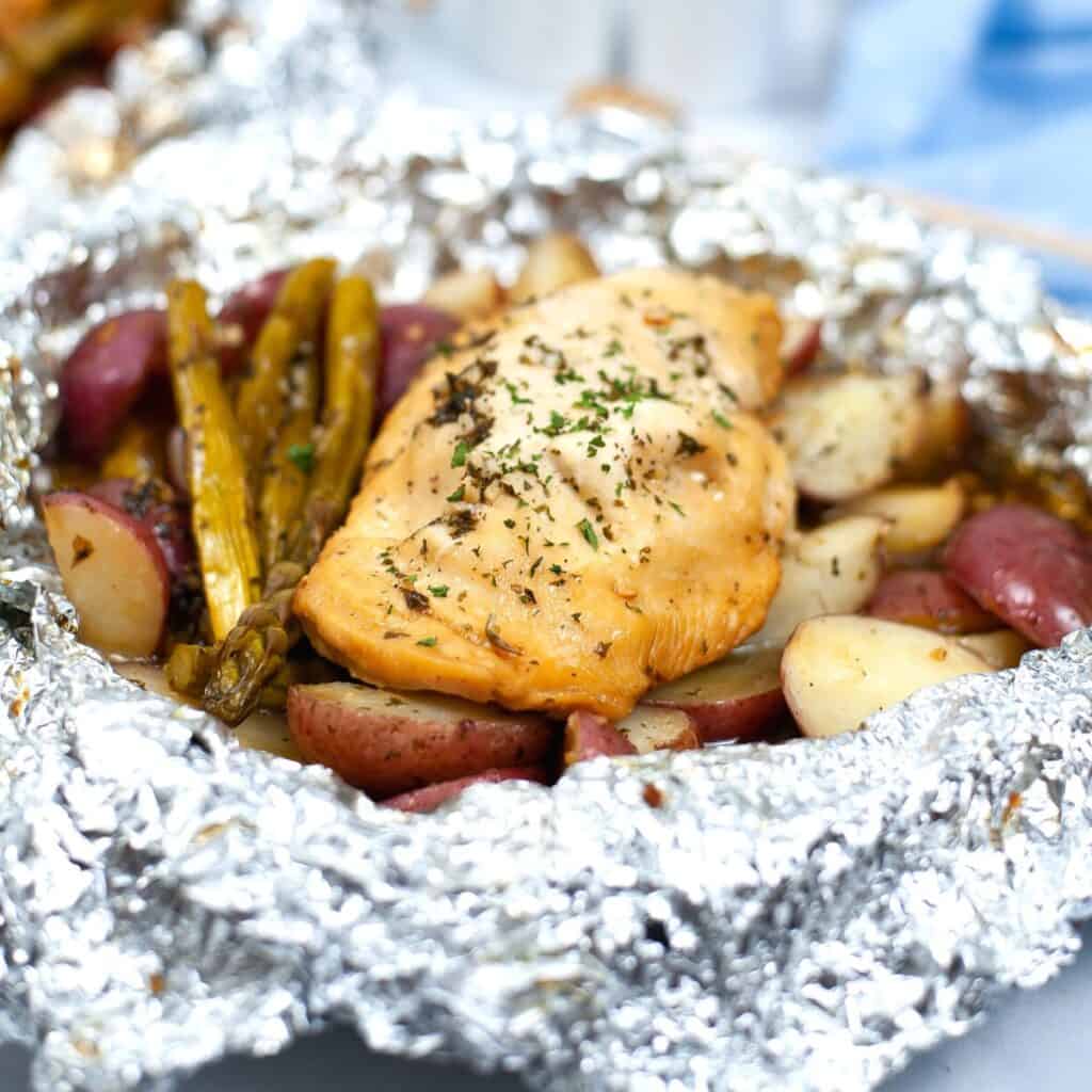 Foil Packet Chicken Breast Dinner - Food Wine and Love