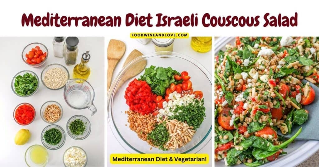 Mediterranean Diet Israeli Couscous Salad - Food Wine and Love