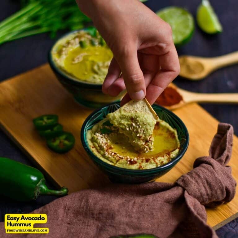 Easy Avocado Hummus - Food Wine and Love