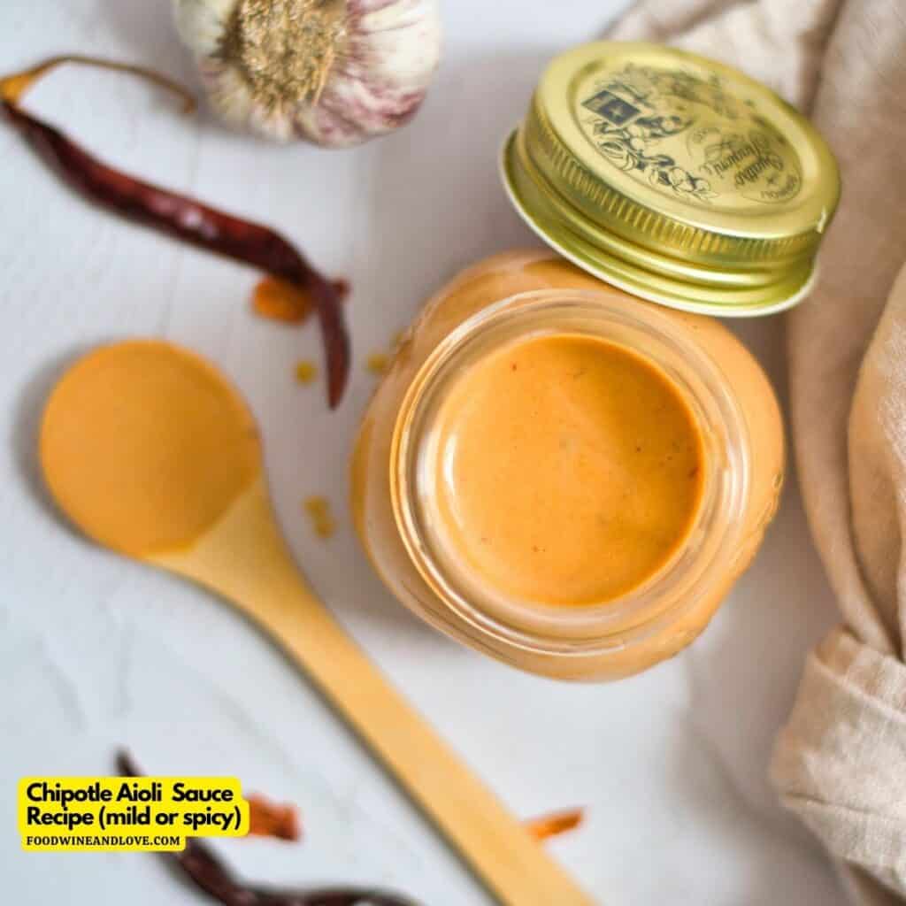 Chipotle Aioli Sauce Recipe (Vegan) - Food Wine and Love
