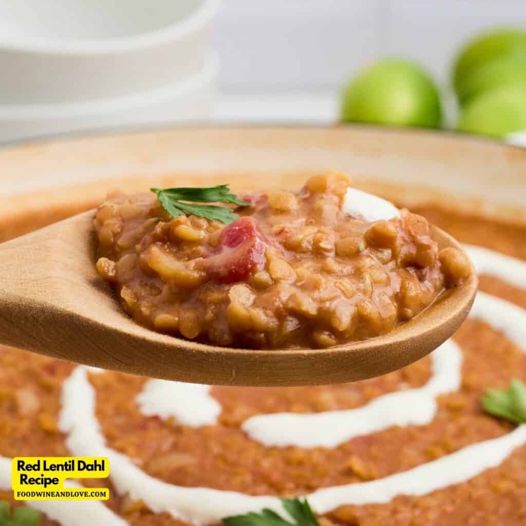 Red Lentil Dahl Recipe - Food Wine and Love