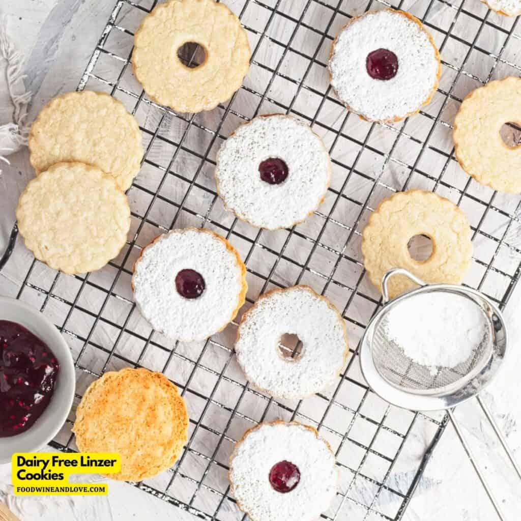 Dairy Free Linzer Cookies - Food Wine and Love