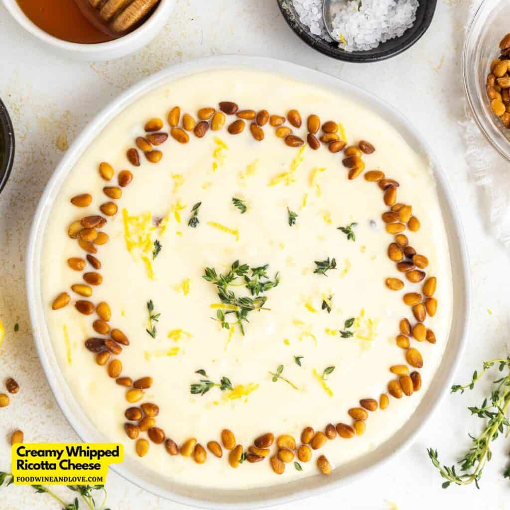Creamy Whipped Ricotta Cheese - Food Wine and Love