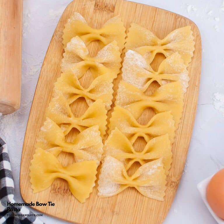 Homemade Bow Tie Pasta (farfalle) - Food Wine and Love