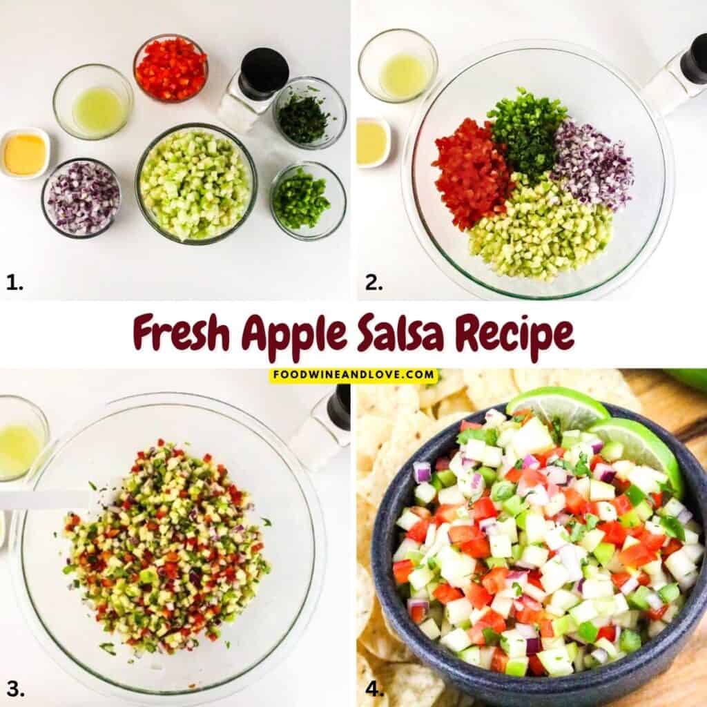 Fresh Apple Salsa Recipe - Food Wine and Love